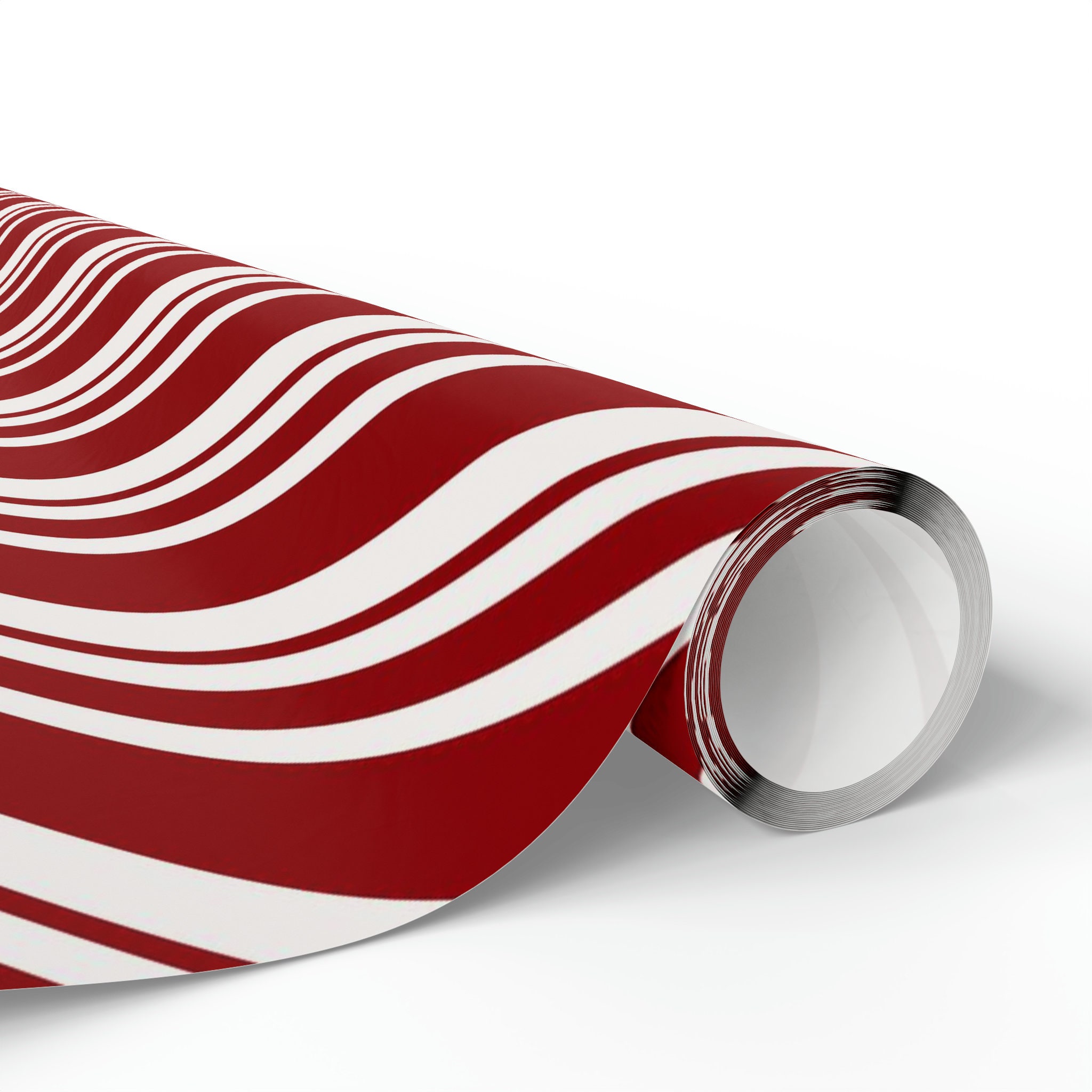 Red and White Christmas Candy Cane Striping Holiday Winter Themed ...