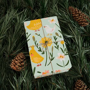 Easter Wrapping Paper, Yellow Chicks Gift Wrap, Springtime Wrapping ...