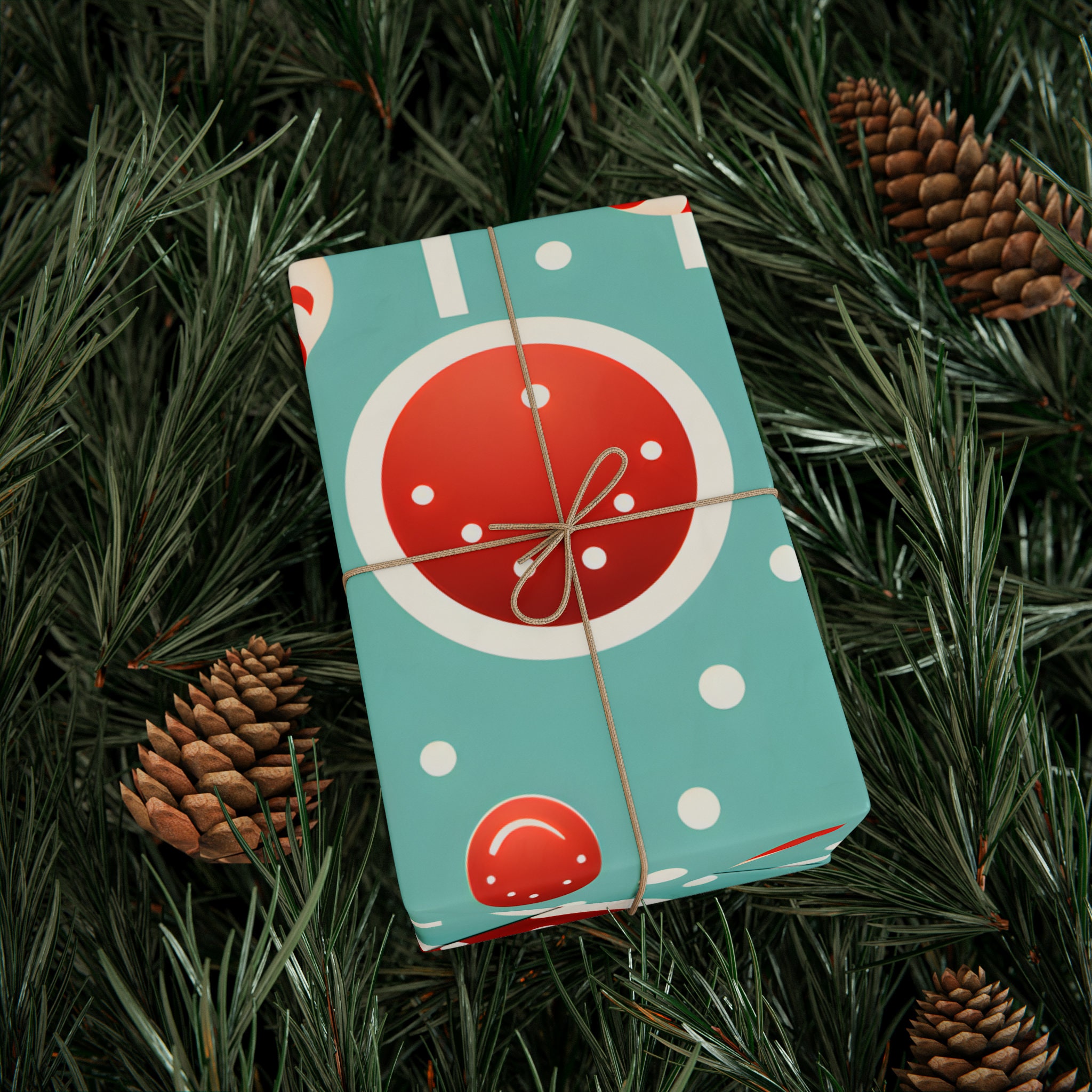 Holiday Peppermint Swirl Christmas Winter Wrapping Paper | Candy Cane ...