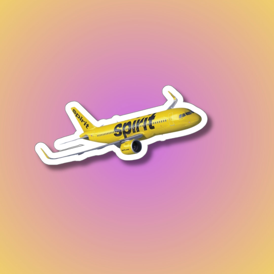 Spirit Airlines Airplane Sticker, NK Livery Sticker, Pilot Sticker ...