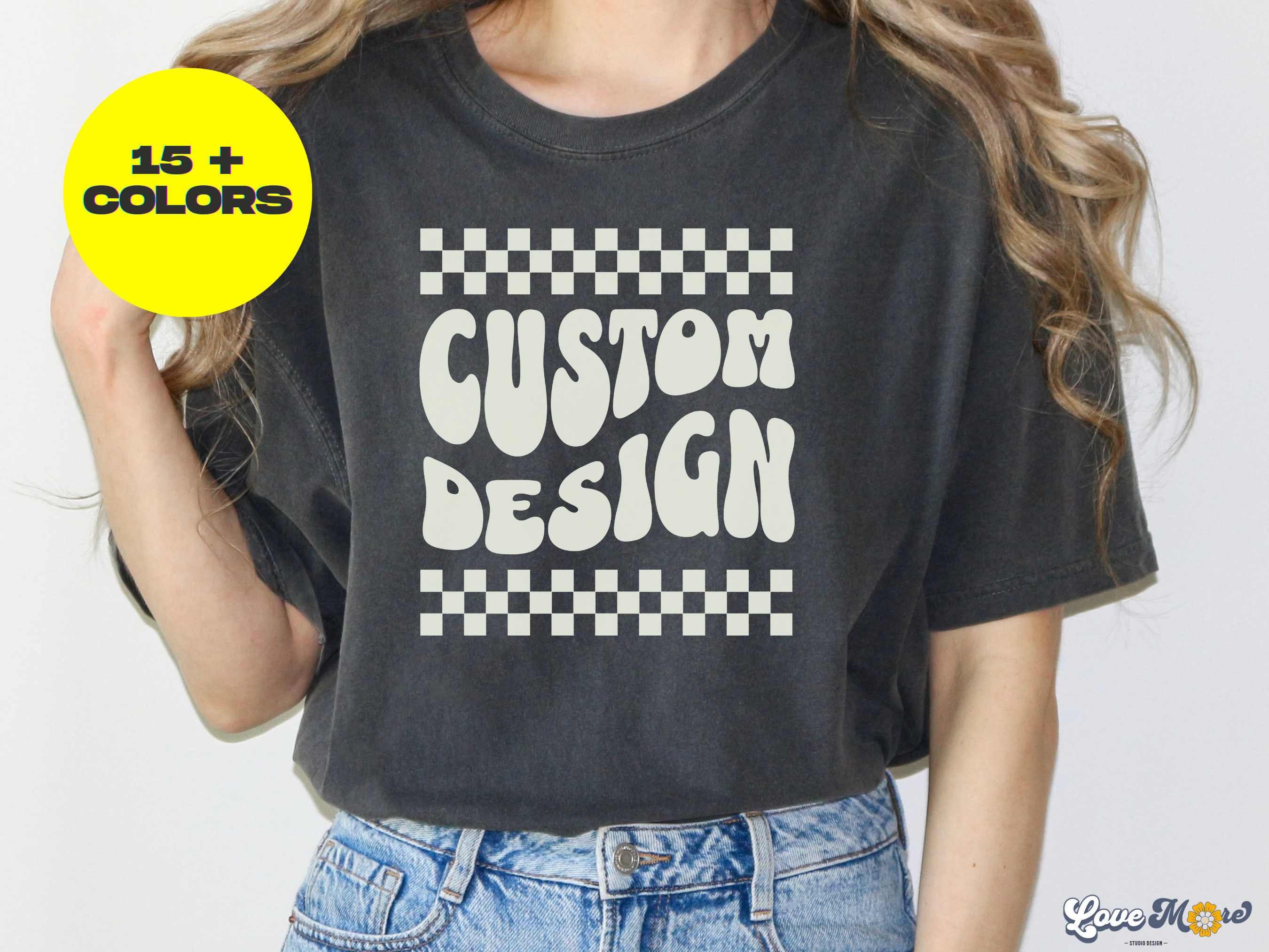 Custom Shirt Retro Font Vintage Custom Tshirt Women Comfort Colors ...