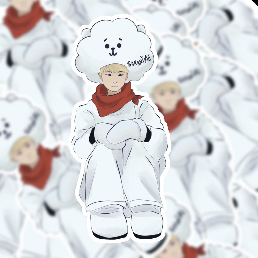 BTS Suga Wearing RJ Costumer Sticker | BTS Run | Agust D | Yoongi ...