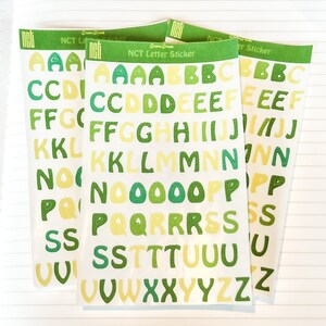 Kpop Boy Group Letter Sticker Sheet - BTS SEVENTEEN NCT Inspired ...