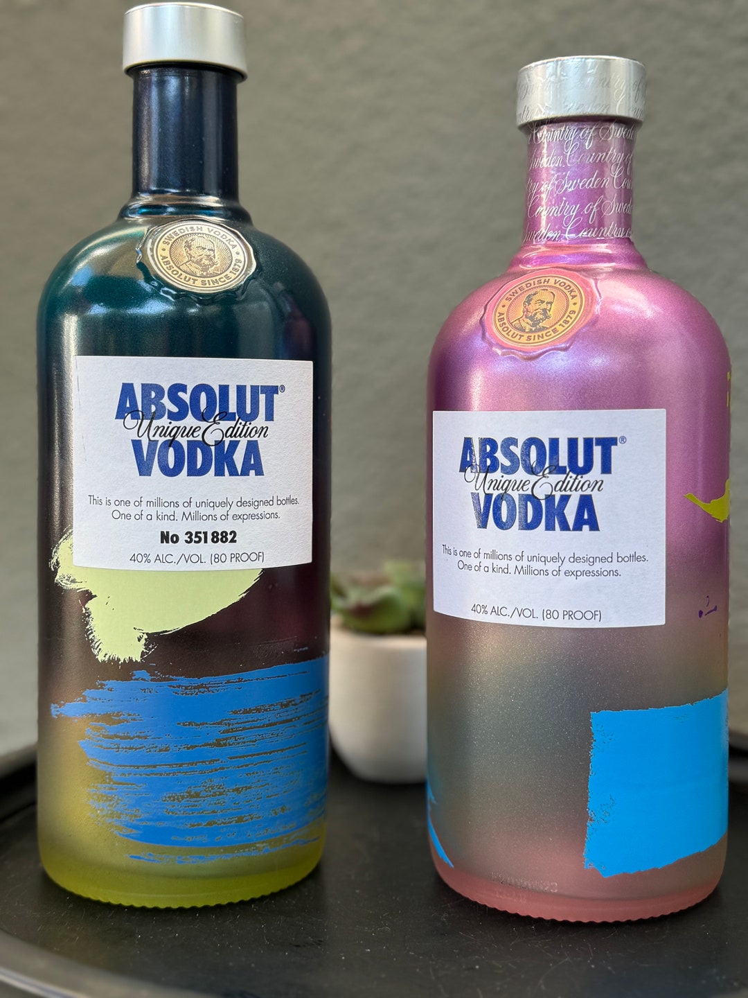 Absolut Vodka Limited Edition “unique” Bottles! Cool Colors! Please ...