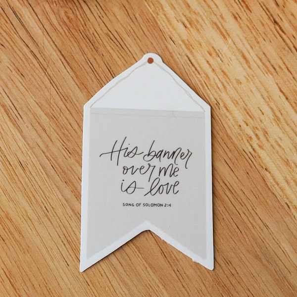 His Banner Over Me - Etsy