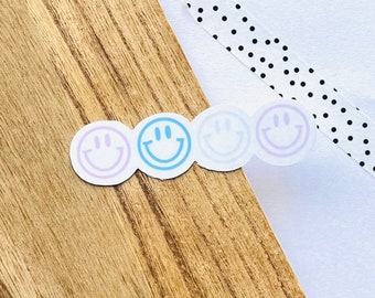 Smiley Face Vinyl Sticker - Etsy