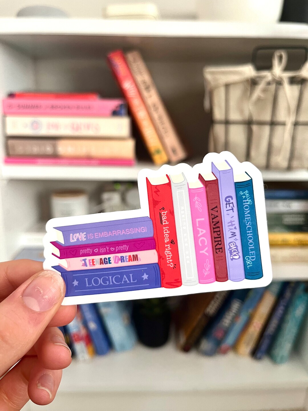 Olivia Rodrigo Guts Album Bookshelf Sticker - Etsy