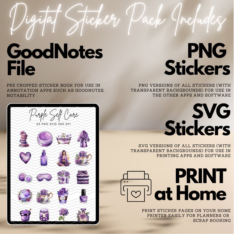 Goodnotes Sticker Sheet Digital Stickers Journal Stickers Precropped ...