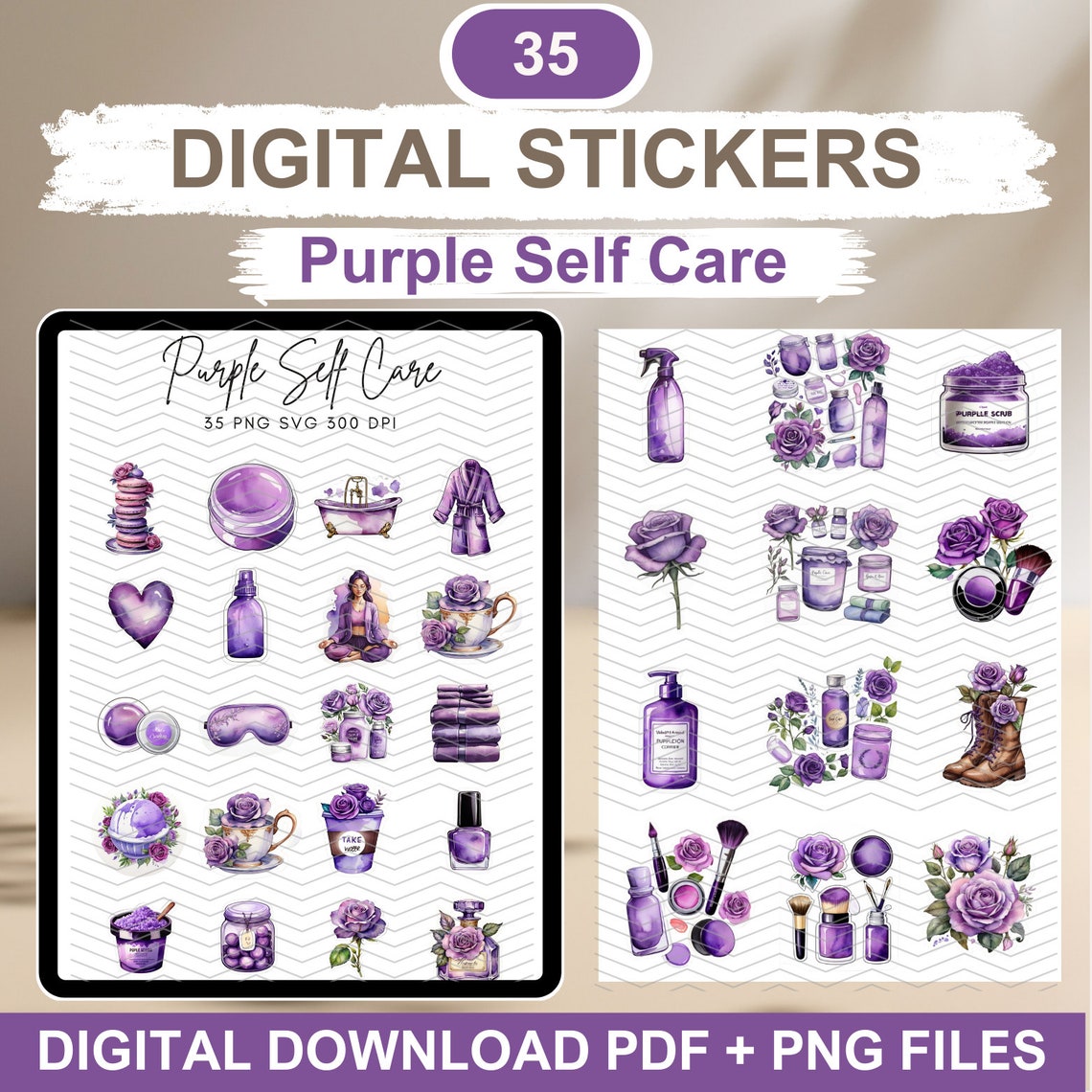 Goodnotes Sticker Sheet Digital Stickers Journal Stickers Precropped ...