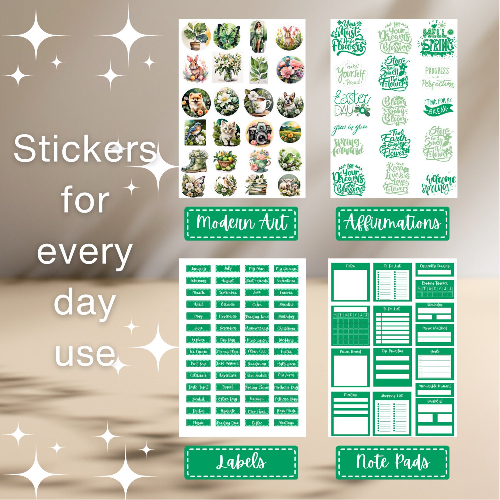 Goodnotes Sticker 150 Spring Digital Sticker Goodnotes Digital Planners ...