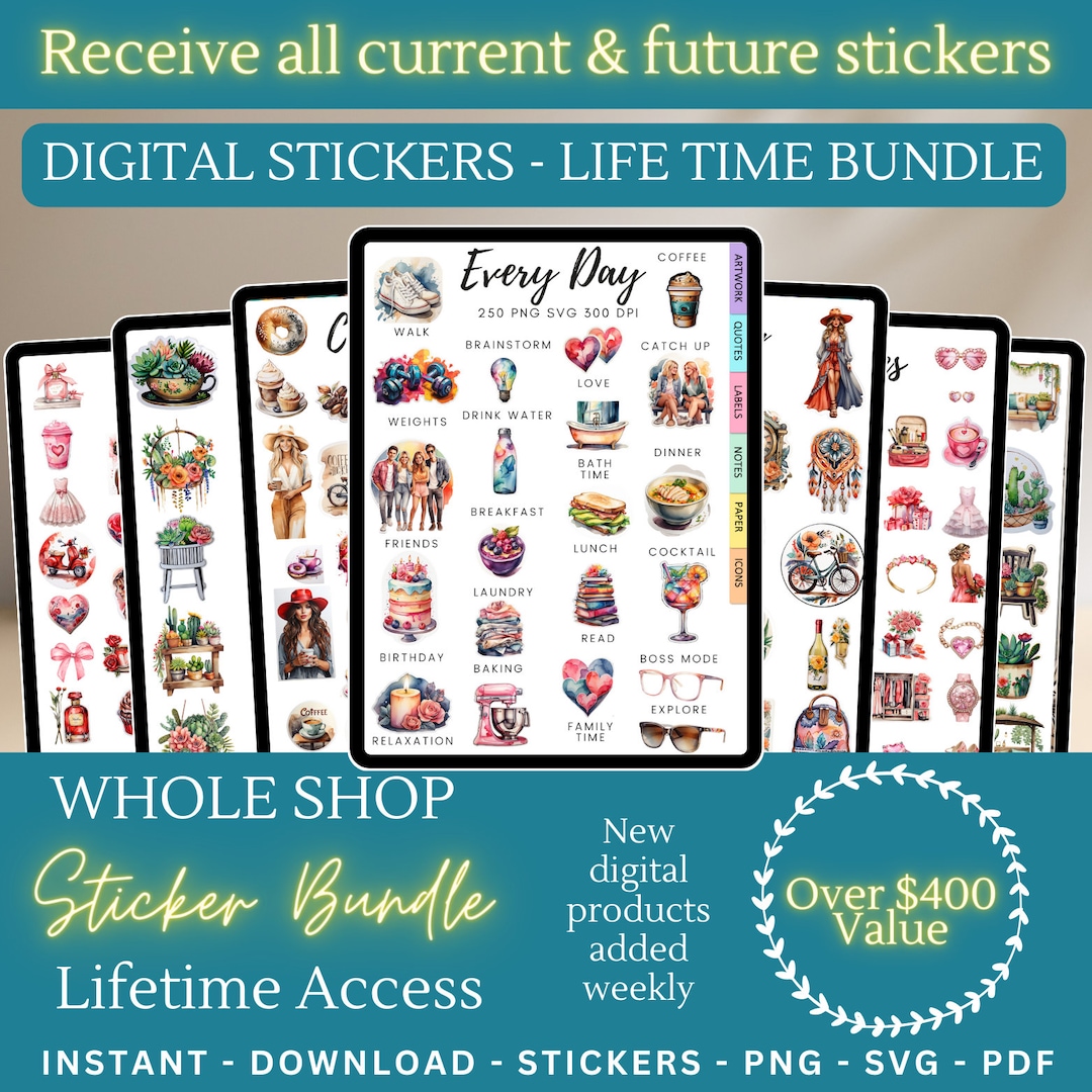 Goodnotes Stickers Digital Stickers for Goodnotes Planner Stickers ...