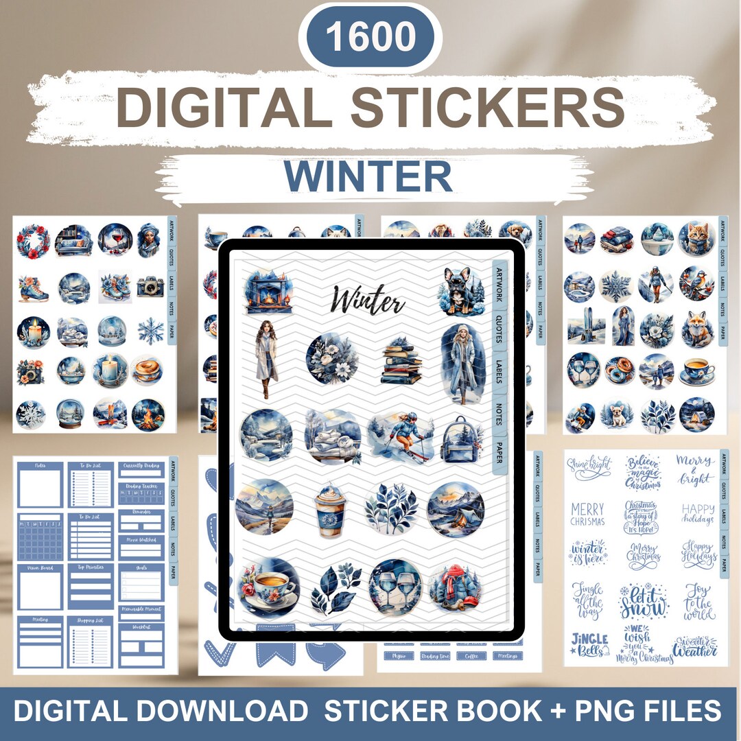 Sticker Bundle 1600 Functional Stickers Everyday Stickers Goodnotes ...