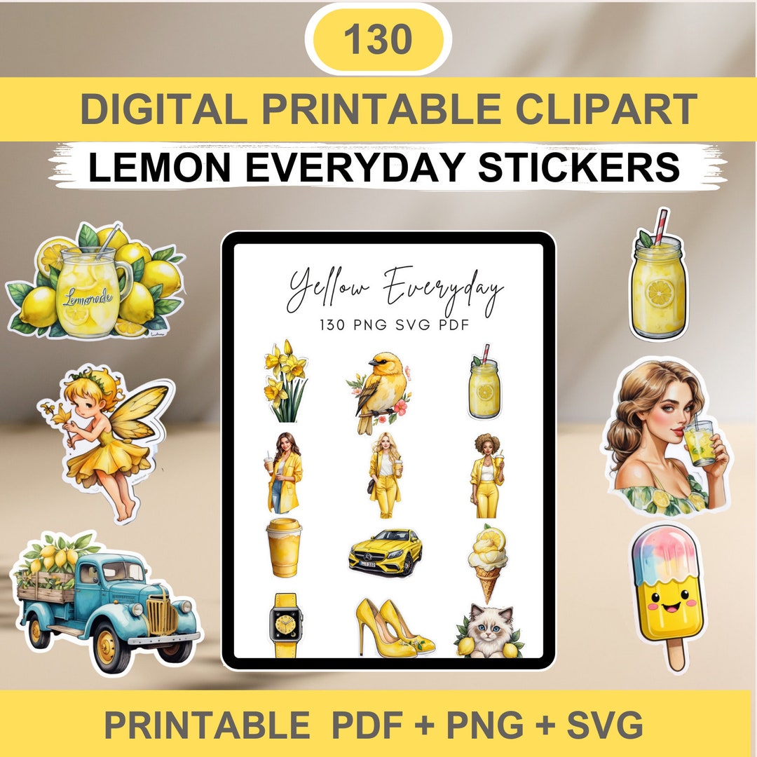 Everyday Stickers 130 Printable Stickers Goodnotes Stickers Sticker ...