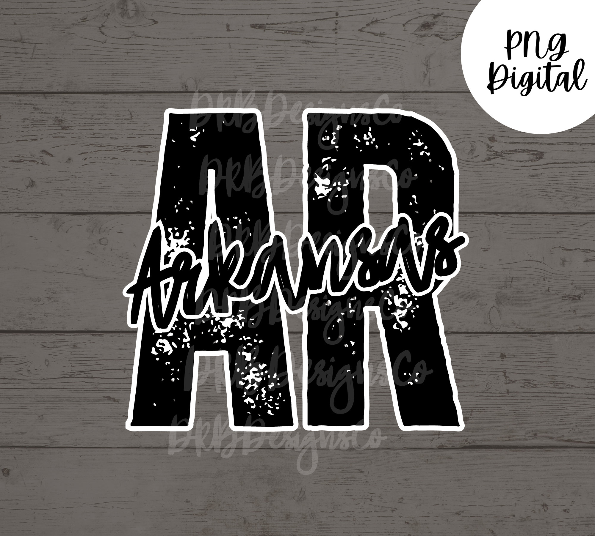 AR Arkansas State PNG Digital Download Sublimation Text Printable - Etsy