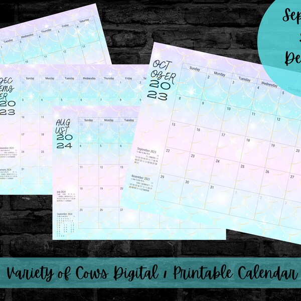 Girlie Calendar 2024 - Etsy