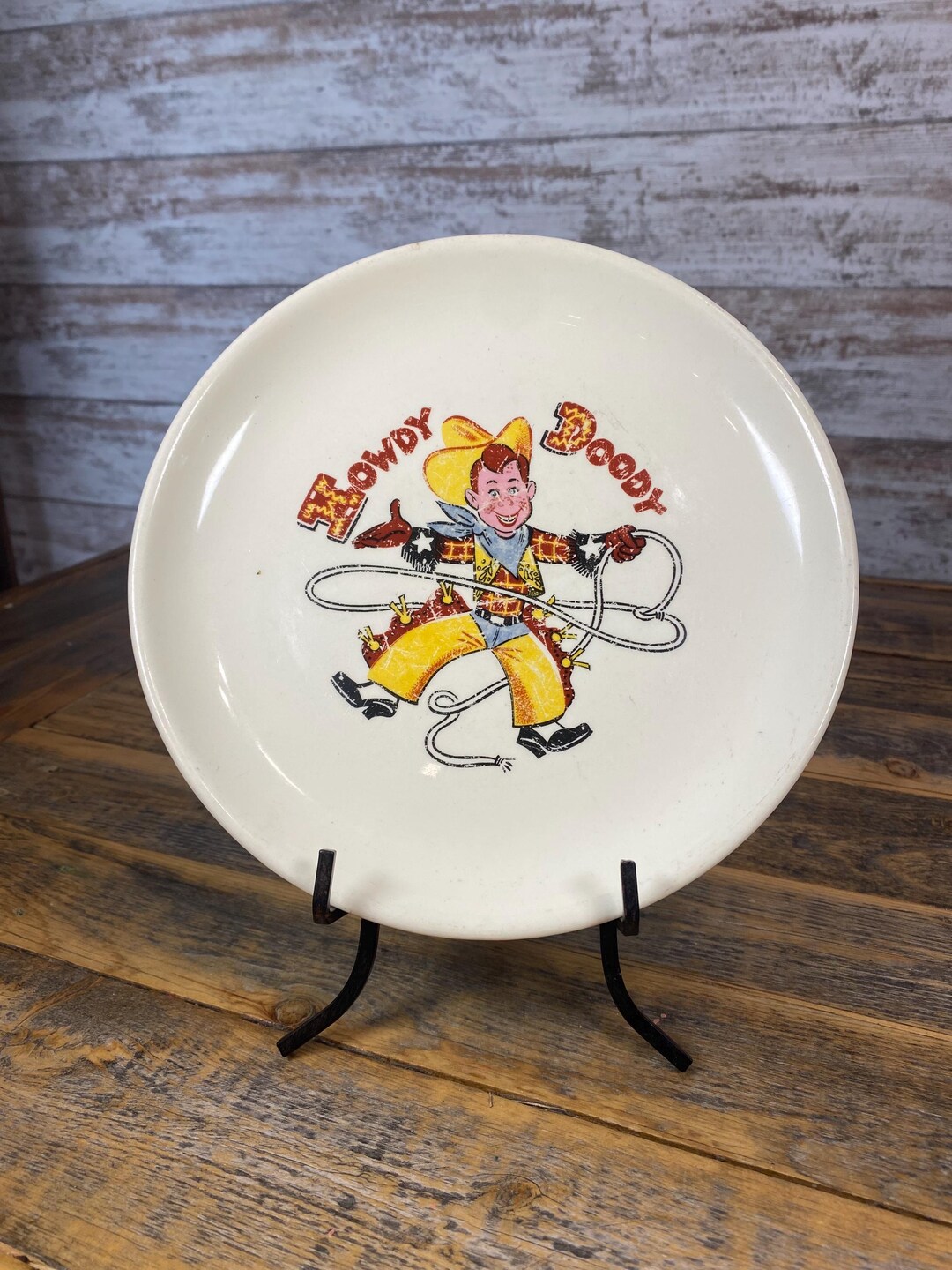 Vintage 8.5” Howdy Doody Cowboy Decorative Plate - Etsy