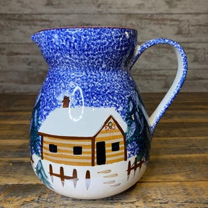 Vintage the Cooks Bazaar Gourmet Collection Winter Log Cabin Scene ...