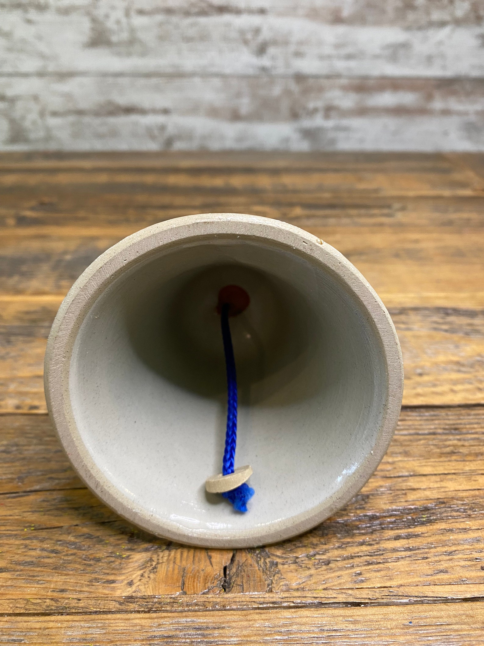 Vintage Stoneware Lewisville Pottery Decorative Hand Bell With - Etsy