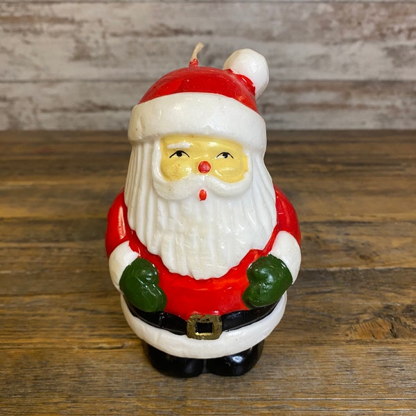 Vintage Santa Candle - Etsy