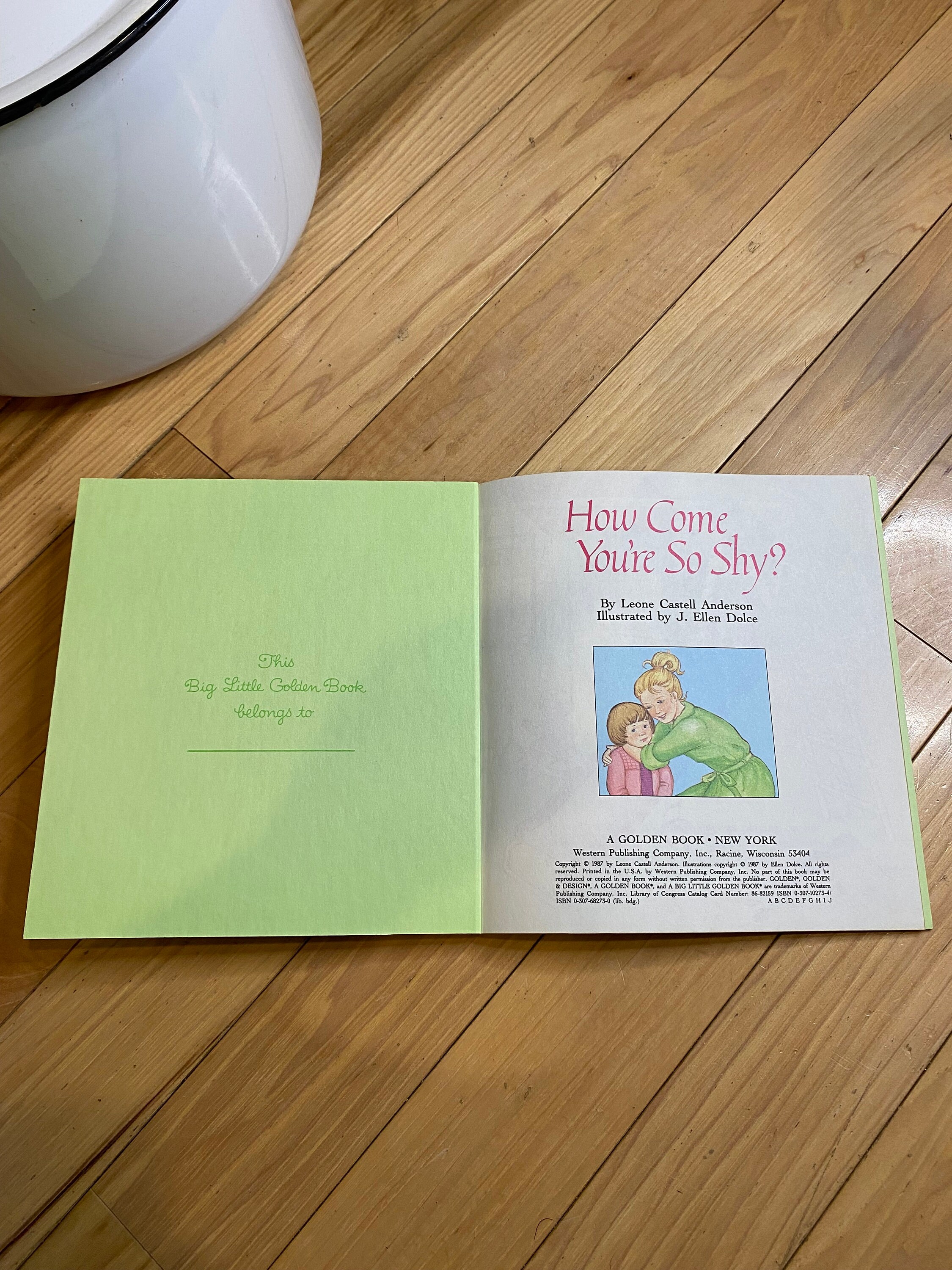 Vintage 'how Come You're so Shy?' Big Little Golden Book, 1987 - Etsy