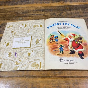 Vintage Walt Disney's Santa's Toy Shop – 1979 Little Golden Book - Etsy