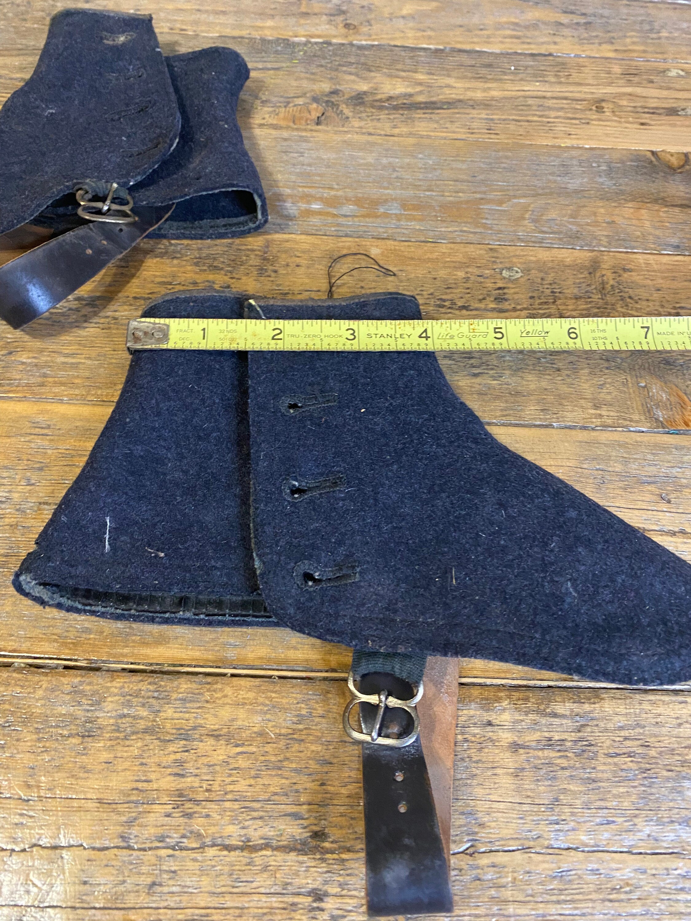 Antique Vintage Dark Grey Felt Wool Spats Victorian Shoe - Etsy