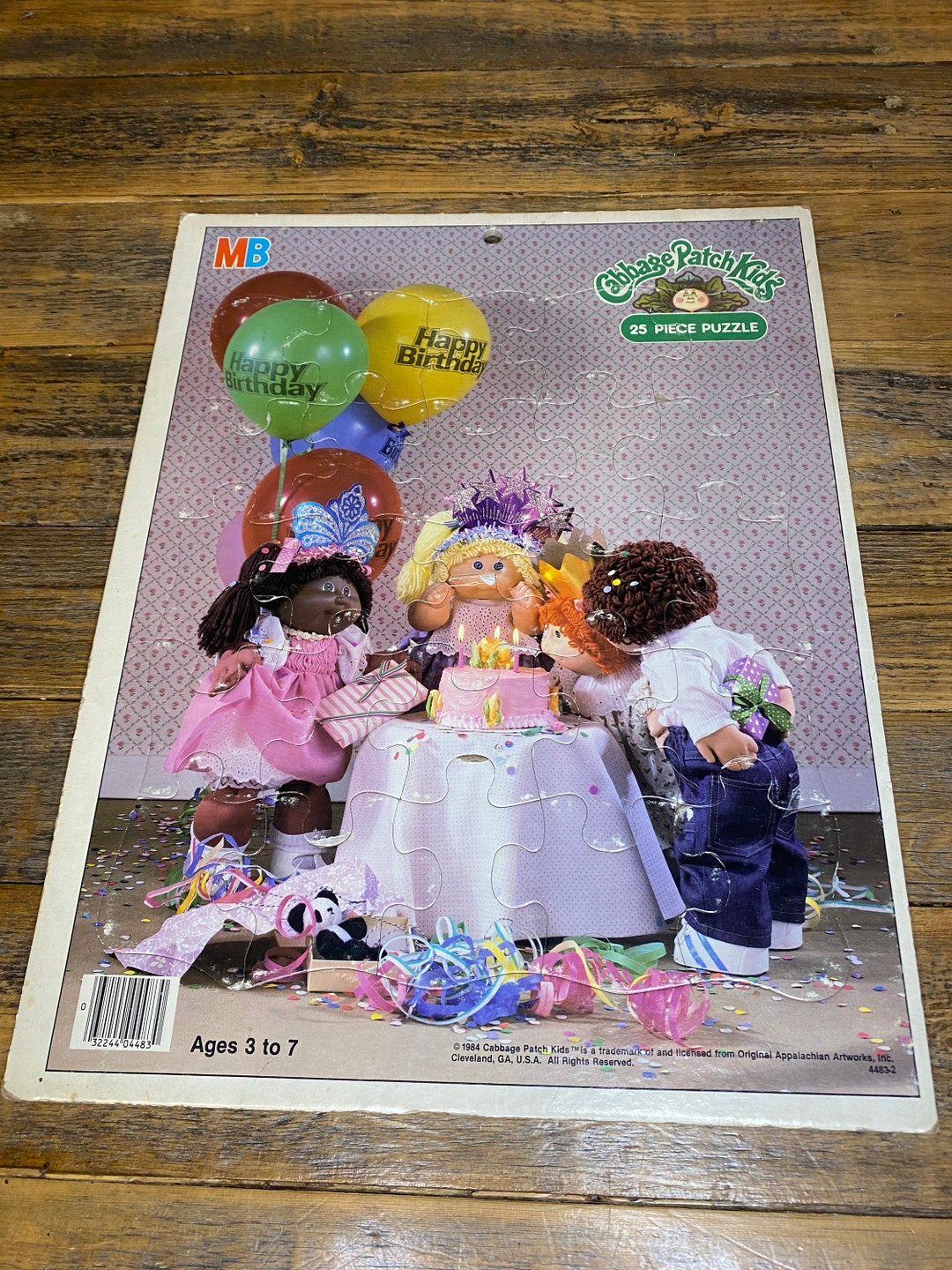 Vintage Cabbage Patch Kids Birthday Frame Tray Puzzle Milton - Etsy