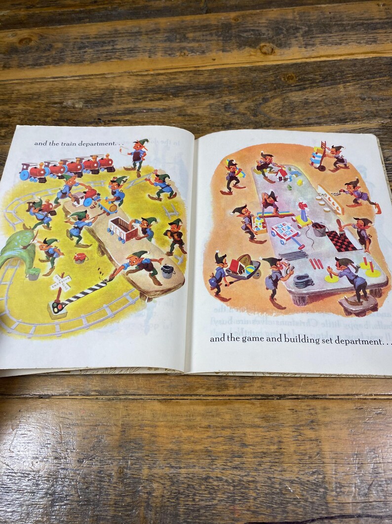 Vintage Walt Disney's Santa's Toy Shop – 1979 Little Golden Book - Etsy
