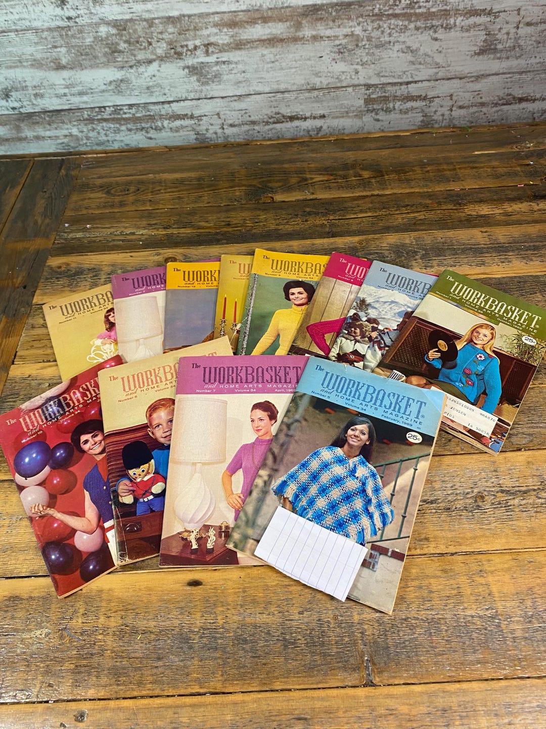 Set of 12 Vintage the Workbasket Home and Needlecraft Magazines - 1969 ...