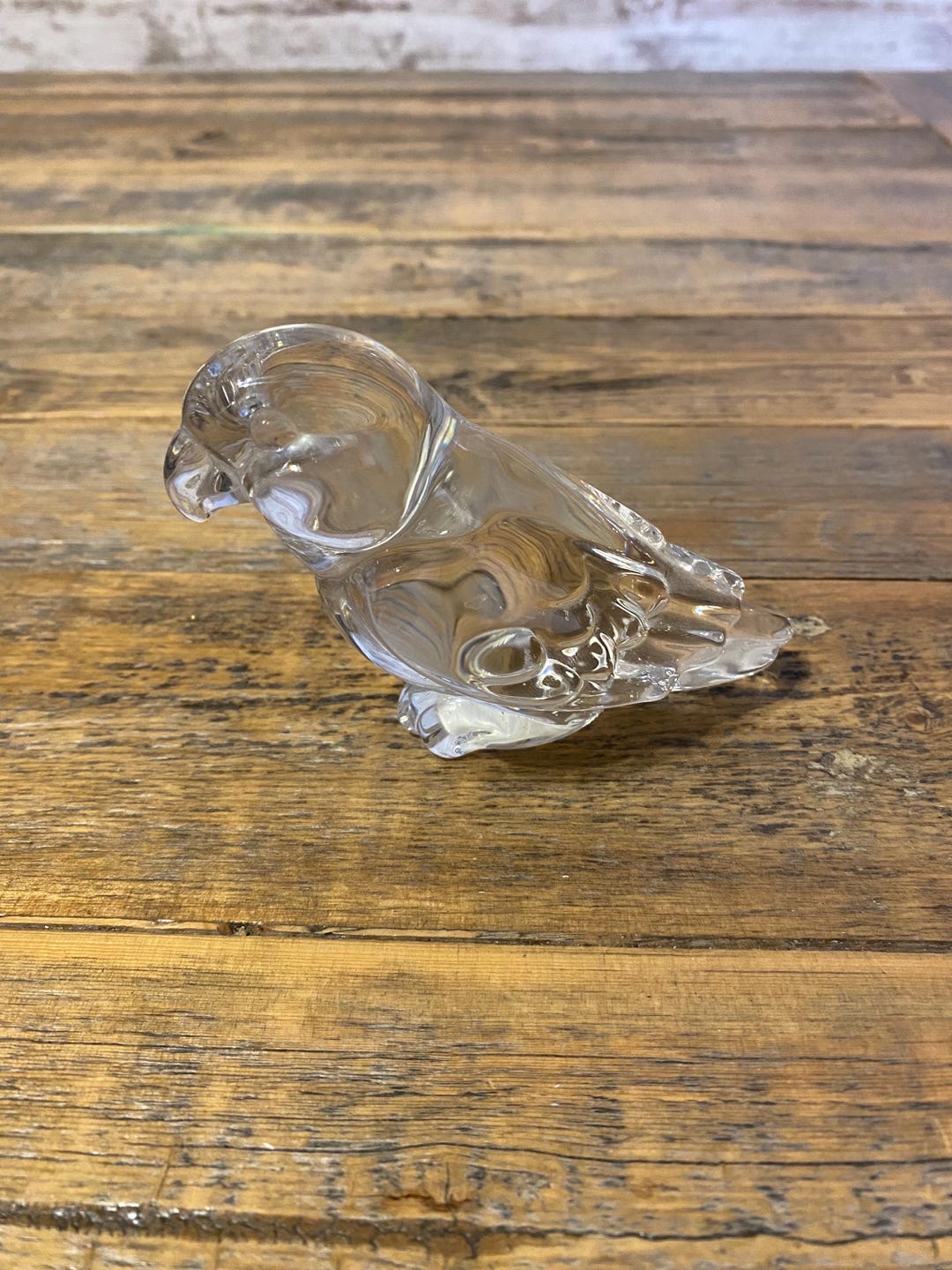 Vintage Lead Crystal Bird Figurine - Parakeet Parrot - Made in Germany ...