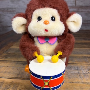 Drum Monkey Toy - Etsy UK