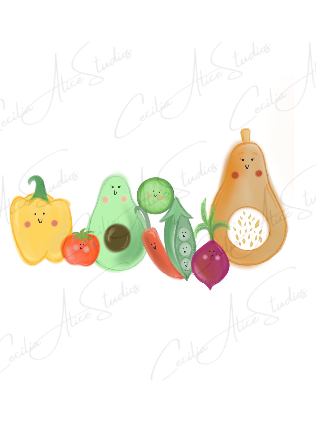 Vegetable Characters - Cartoon Vegetables - Character Creation ...