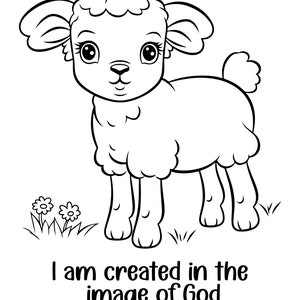 Bible Verse Coloring Pages for Kid Christian Farm Animal Coloring Book ...