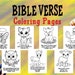 Animal Coloring Pages Bible Verse Kid Christian Farm Animal Vol 2 ...