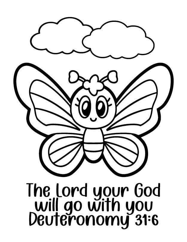 Bible Verse Coloring Pages for Kid Christian Farm Animal Vol 2 Coloring ...