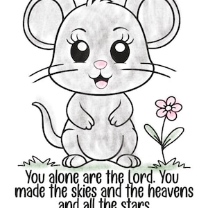 Bible Verse Coloring Pages for Kid Christian Farm Animal Coloring Book ...