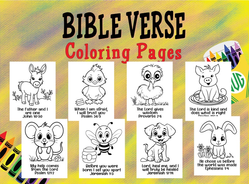 Animal Coloring Pages Bible Verse Kid Christian Farm Animal Vol 2 ...