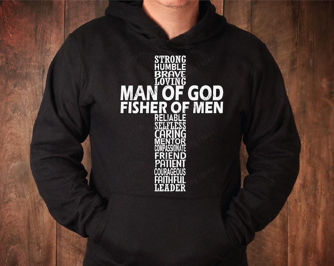 Men Christian Shirt Man of God Svg Fisher of Men Png Guys Faith SVG ...