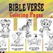 Bible Verse Coloring Pages for Kid Christian Safari Animal Coloring ...