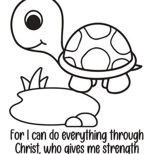 Bible Verse Coloring Pages for Kid Christian Farm Animal Coloring Book ...