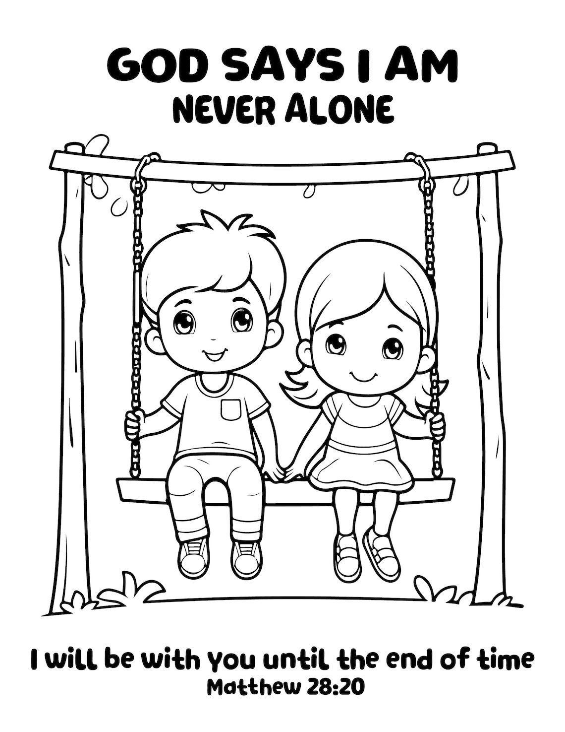 God Says I Am Bible Coloring Pages for Kids Christian Coloring Book ...