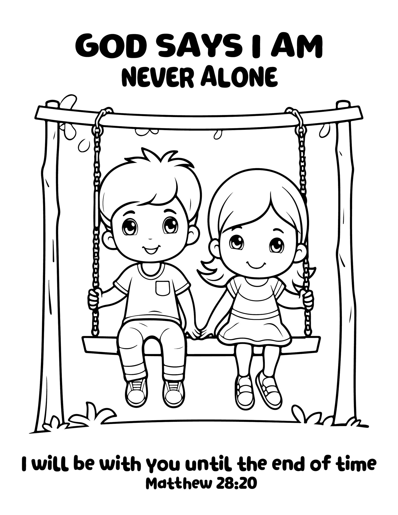 God Says I Am Bible Coloring Pages for Kids Christian Coloring Book ...