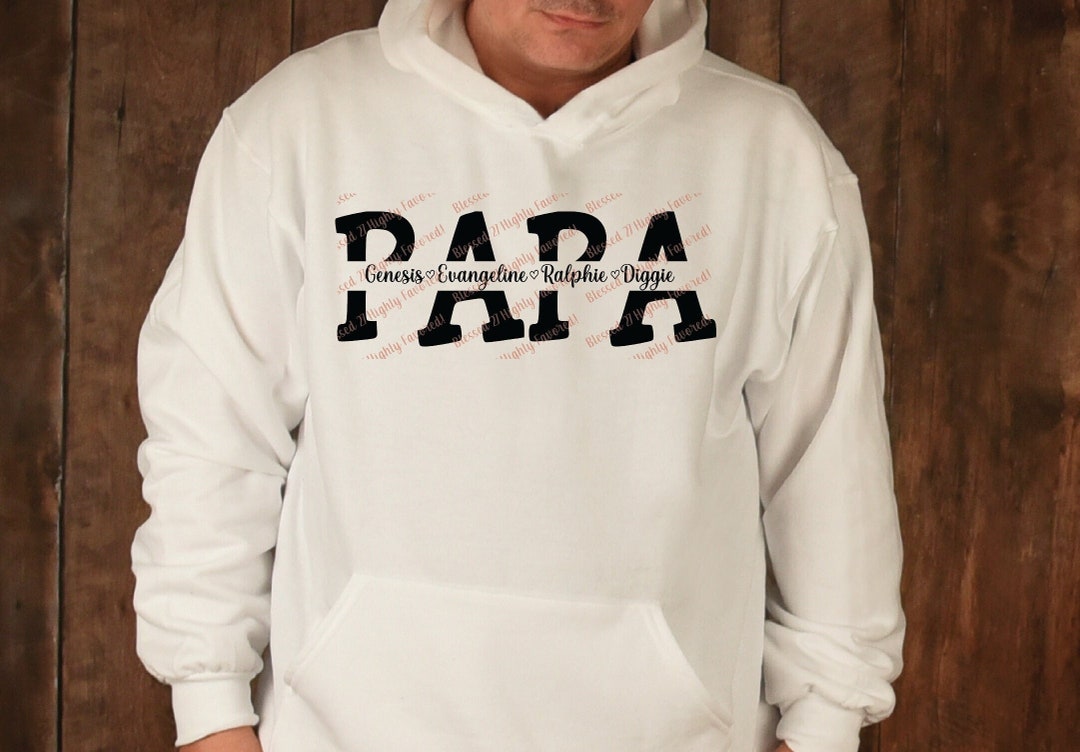 Papa SVG Papa Split Name Frame Svg Father Svg Dad Cut File Fathers Day ...
