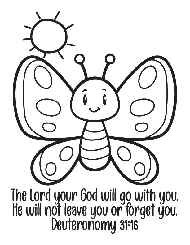Bible Verse Coloring Pages for Kid Christian Farm Animal Coloring Book ...