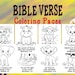Bible Verse Coloring Pages for Kid Christian Safari Animal Coloring ...