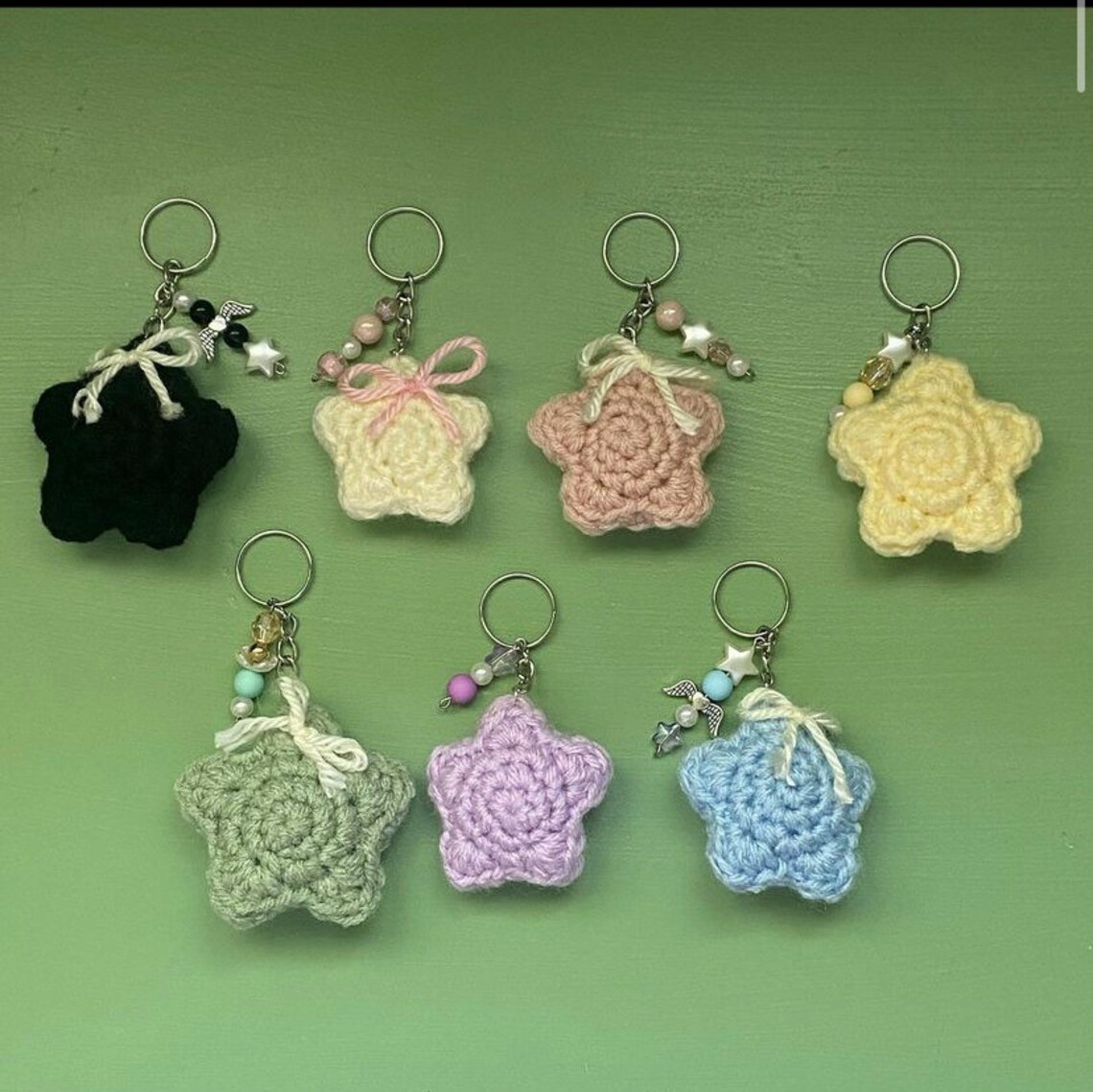 Mini Star Keychains - Etsy