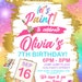 Painting Birthday Invitation Art Birthday Invite Painting - Etsy