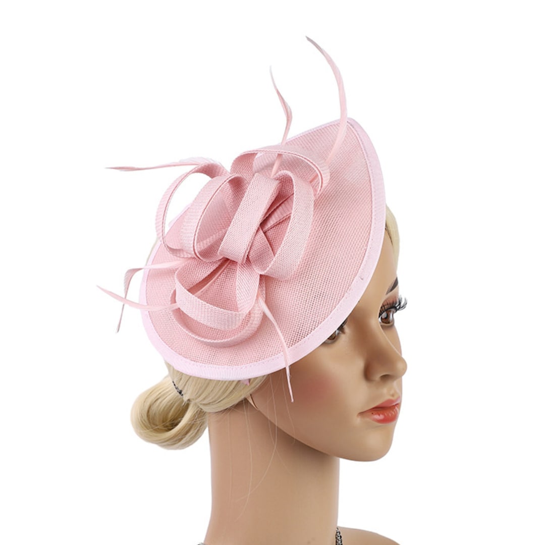 Feather Fascinator Hat for Women, Kentucky Derby Hat, Wedding Hat, Tea ...
