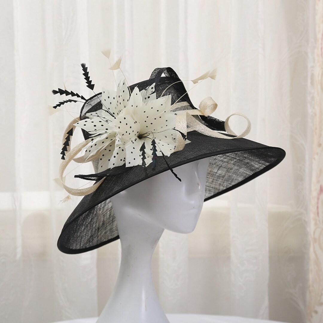 Elegant Sinary Bucket Hat, Church Hat, High Tea Party Hat, Formal Hat ...