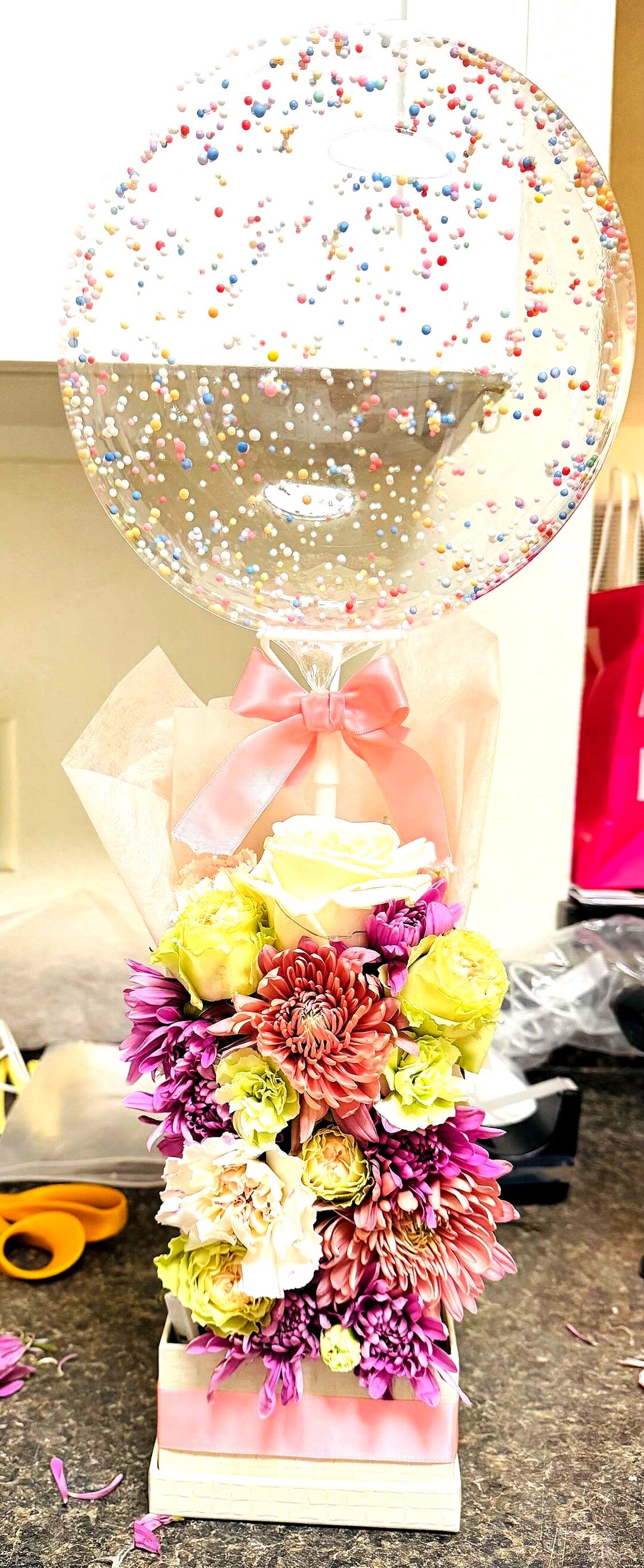 Bobo Balloon Bouquet | Bubble Balloon Flower | Birthday Gift ...